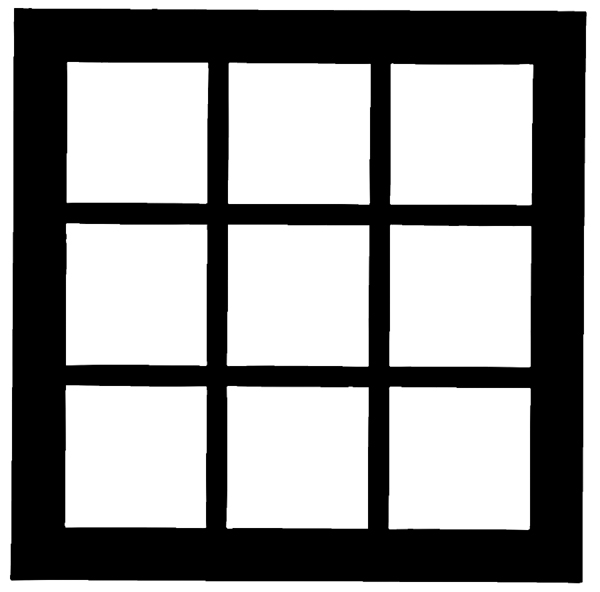Chimera Window Pattern for 42x42" Compact Frame - French Door